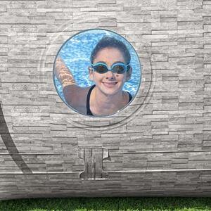 Bestway ARUBA rattan hatású fémvázas ovális medence szett ablakka | FAVI.hu