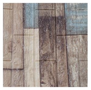 Fekete - 3D fekete tégla falmatrica, fali panel extra öntapadós ...