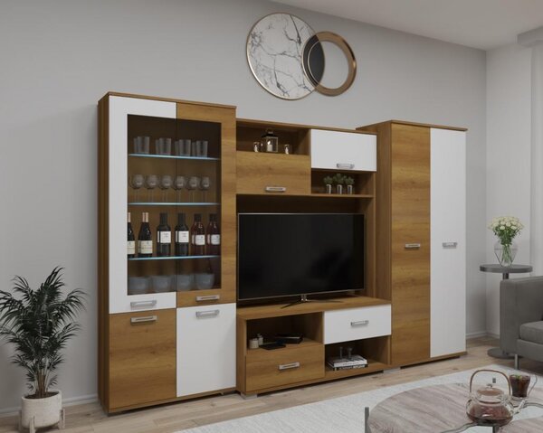 Mónika nappali szekrénysor 280 cm LED világítással (TT) | FAVI.hu