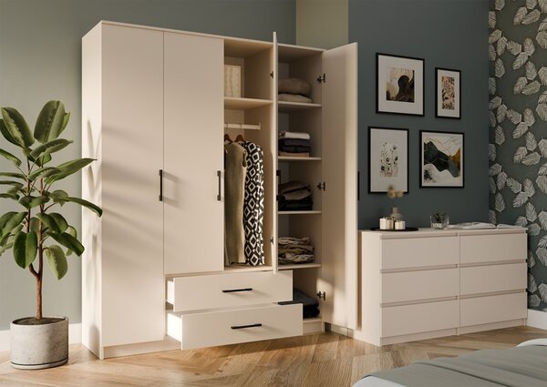 Aldabra Romana 160 gardróbszekrény, kasmír | FAVI.hu