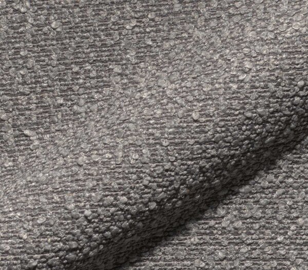 DELIFE Étkezőszék Caja-Flex karfás bouclé ezüstszürke kereszt láb ...