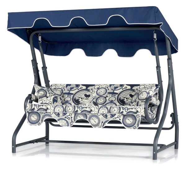 Ruta kerti hintaágy | Profil színe: antracit | Szövet: Panama bézs ...