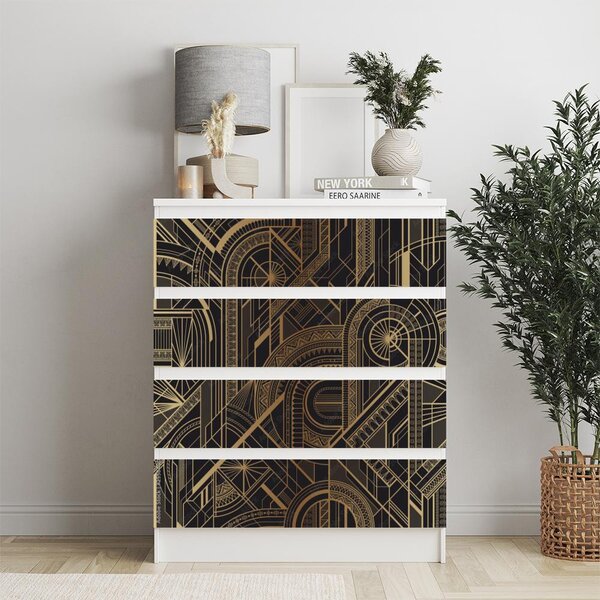 IKEA MALM bútormatrica - arany art deco | FAVI.hu