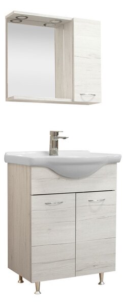 Ruben 65 komplett fürdőszoba bútor Világos Monaco tölgy | FAVI.hu