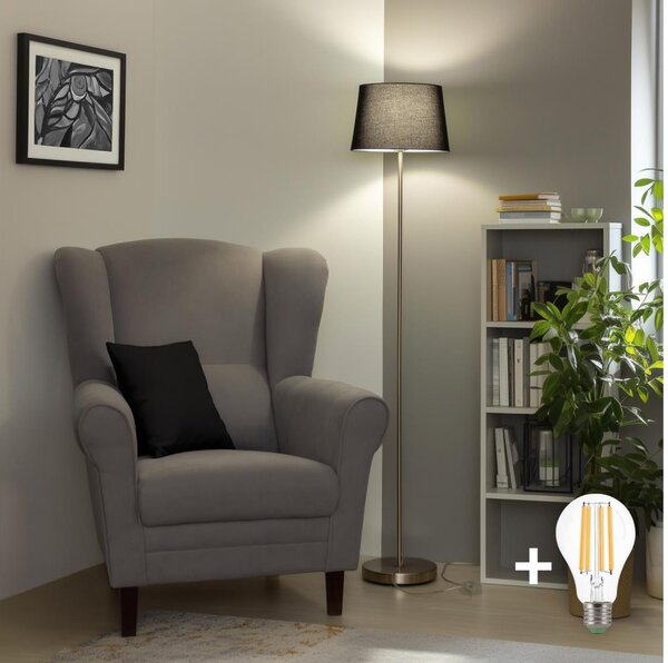 Brilagi - LED állólámpa CERIA 1xE27/40W/230V, átm. 30 cm, fekete/matt ...