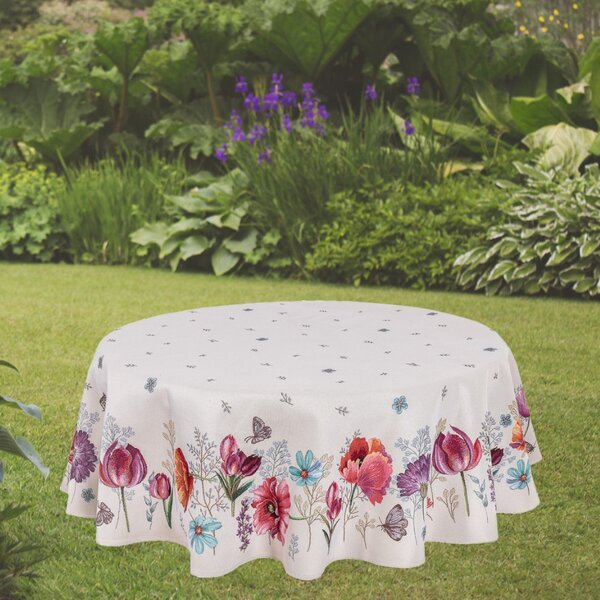 TULIPÁNOS PRÉMIUM GÉPI GOBELIN ASZTALTERÍTŐ, KÖR ALAKÚ, 160 CM | FAVI.hu