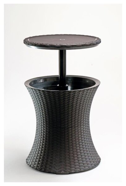 Keter Cool Bar Rattan kerti asztal, whiskey barna szín | FAVI.hu