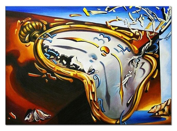 Olajfestmény (Salvador Dali: Melting Clock at Moment of First Explosion ...