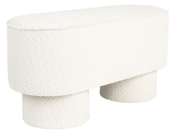 Fehér buklé pad Marcos – White Label | FAVI.hu