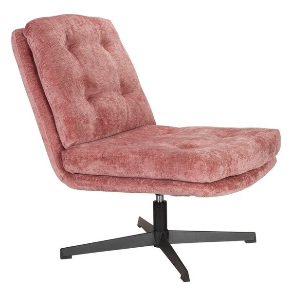 Rózsaszín forgó fotel Kai – White Label | FAVI.hu