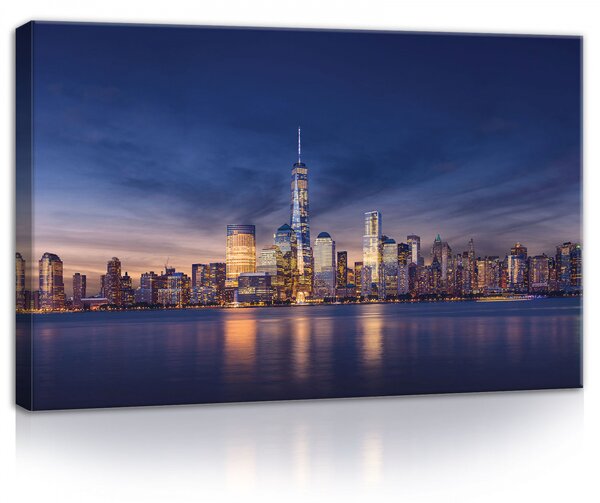 Éjszakai város, vászonkép, 60x40 cm méretben | FAVI.hu