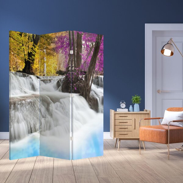 Paraván - Erawan vízesés az erdőben (126x170 cm) | FAVI.hu