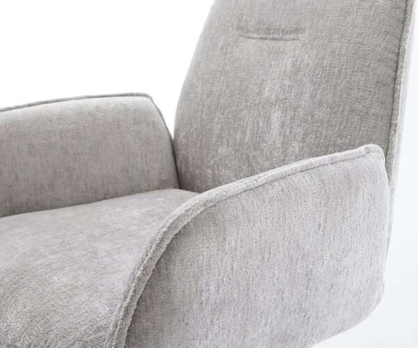 DELIFE Étkezőszék Zoa-Flex mikroszálas ezüstszürke étkezőszék lapos ...