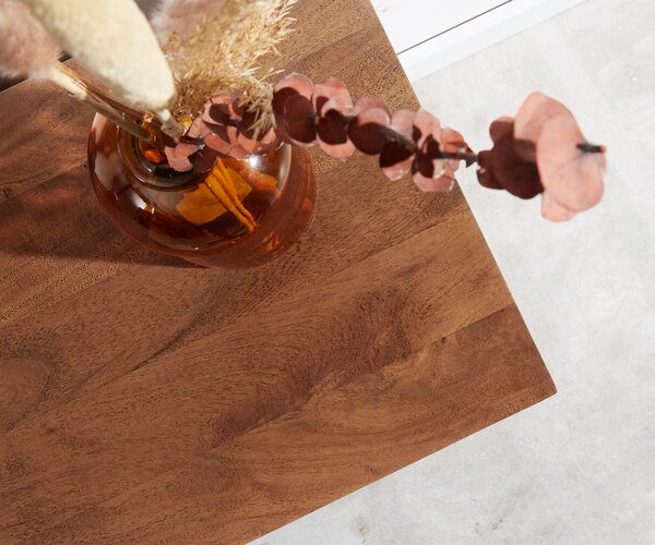 DELIFE TV szekrény Stonegrace 240 cm akác barna kőfurnér 4 fiók 1 ...