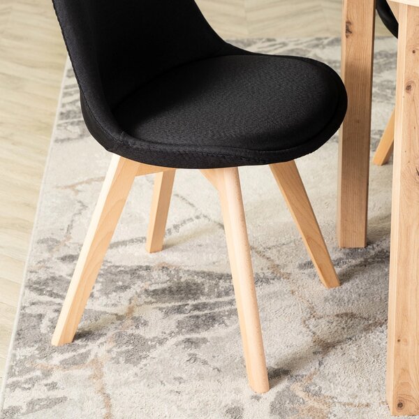 Fekete Szövet Étkezőszék NEVEL | FAVI.hu