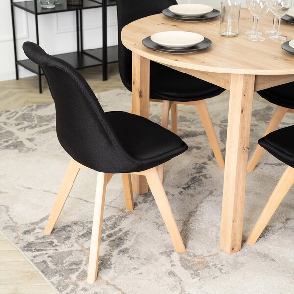 Fekete Szövet Étkezőszék NEVEL | FAVI.hu