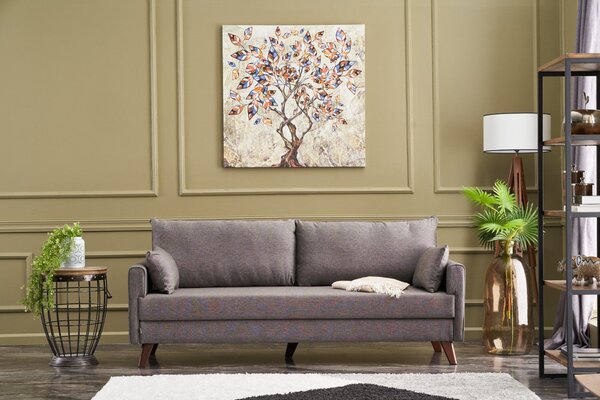 3 személyes kanapéágy Bella Sofa Bed-Brown Barna | FAVI.hu