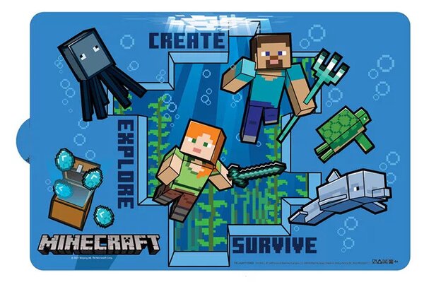 Minecraft tányéralátét create | FAVI.hu