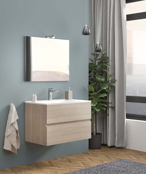 EVORA 80 KOMPLETT FÜRDŐSZOBA BÚTOR BARNA TÖLGY | FAVI.hu