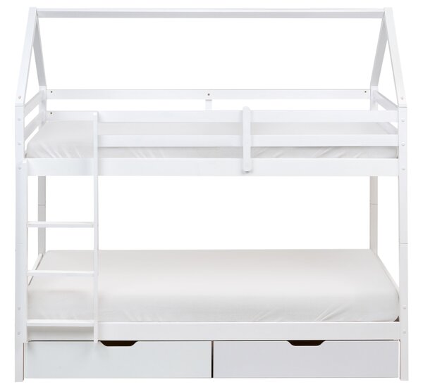 Emeletes ágy fiókokkal Ház Fenyő TERNAS 90 x 200 cm Ágyneműtartóval ...