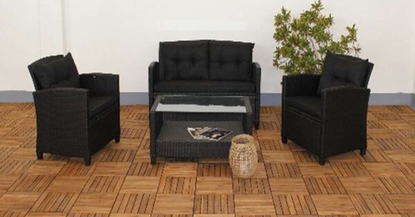 Liria kerti Bútor szett #fekete | FAVI.hu