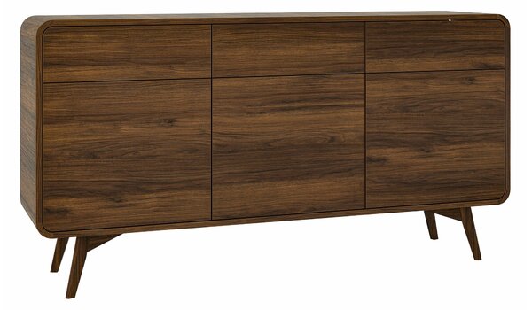 Komód Talsalo 101, Laminált forgácslap, 84x160x39cm, Dió | FAVI.hu