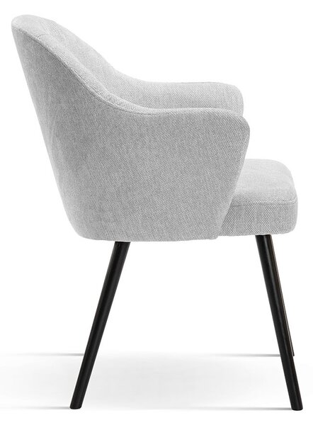 LEA Kárpitozott Étkezőszék Szürke Szövet Arany Részletekkel | FAVI.hu