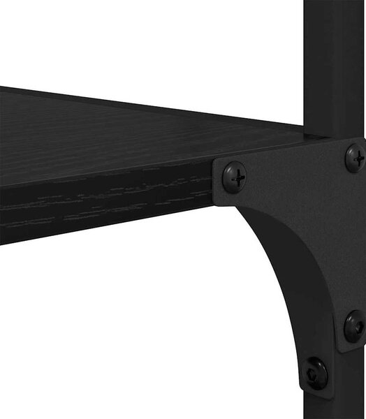 Könyvespolc Fekete tölgy 50 x 33 x 153 cm Faanyag | FAVI.hu