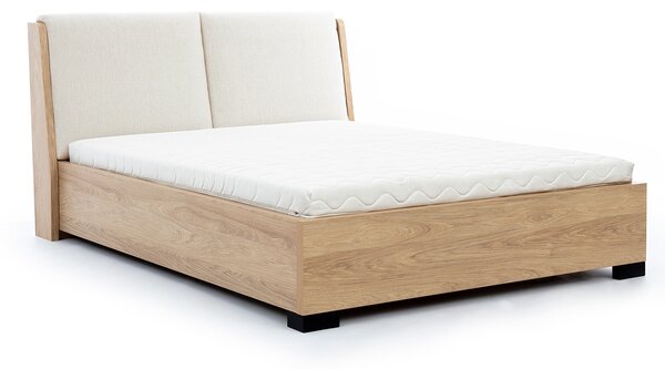Lozko do háloszoba 140x200 Modello - dab hikora / bez | FAVI.hu