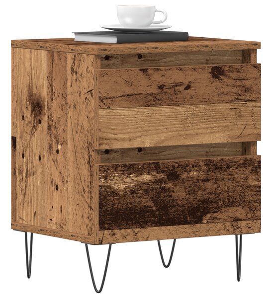 Éjjeliszekrény fiókkal 2 pcs Régi fa 40 x 35 x 50 cm Faanyag | FAVI.hu