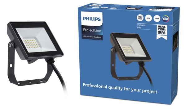 Philips ProjectLine Floodlight LED reflektor 10W 3000K 900lm IP65 | FAVI.hu
