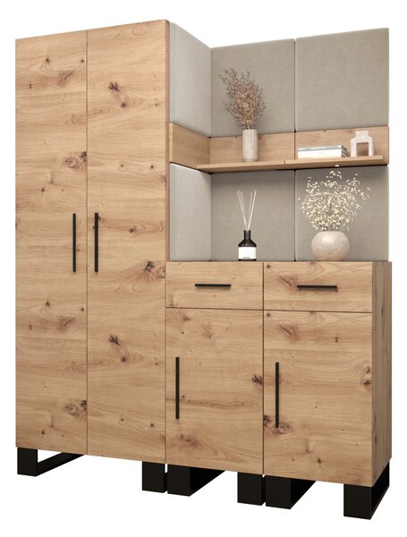 Z0ND0 Előszobabútor Amanda 7 (artisan tölgy + bézs). 1085911 | FAVI.hu