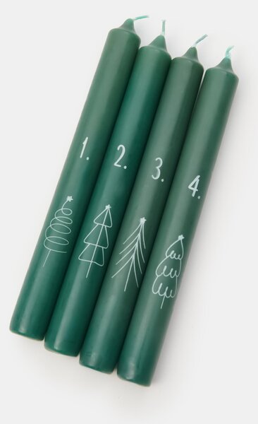 Sinsay - 4 darab gyertya - zöld | FAVI.hu