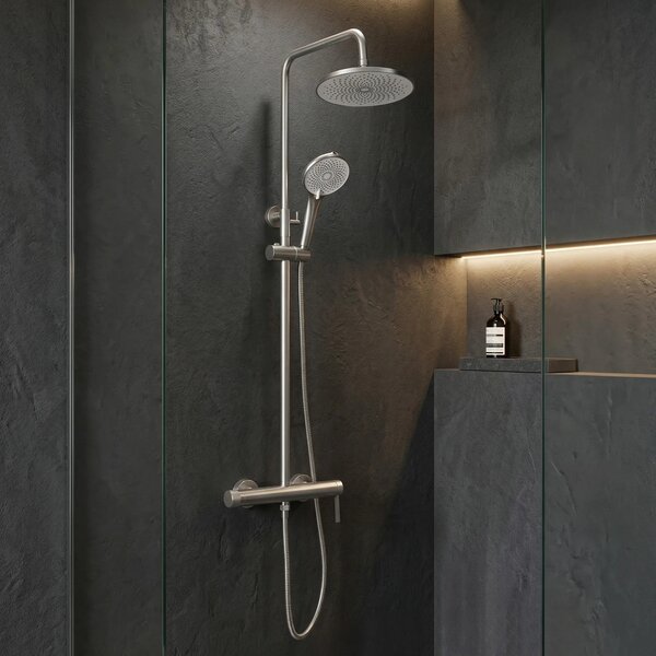 Zuhanyszett Rea Rivo Brush Nickel | FAVI.hu