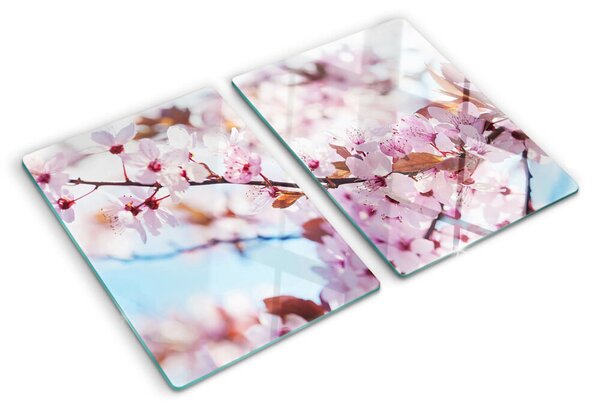 Üveg vágódeszka Cseresznyevirágzás kék háttérrel | FAVI.hu