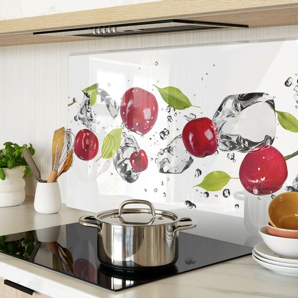 Üveg vágódeszka fényképpel Piros almák jéggel | FAVI.hu