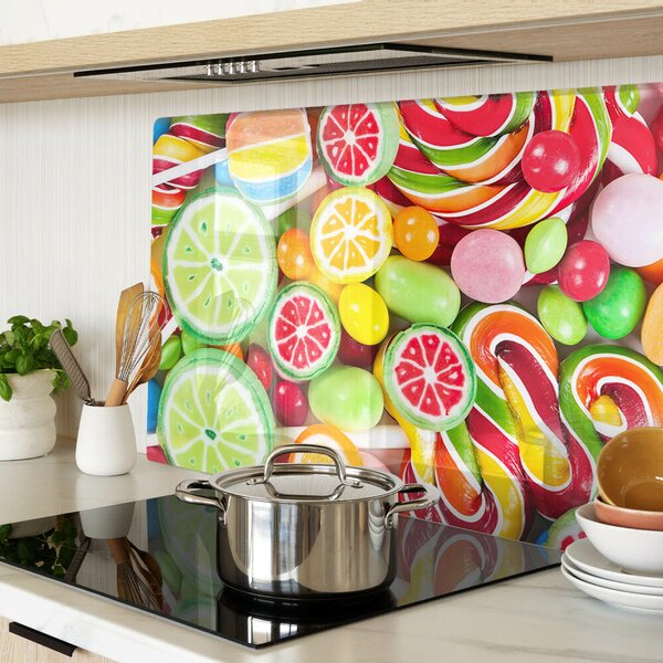 Edzett üveg vágódeszka Édes cukorkák és gyümölcsök | FAVI.hu