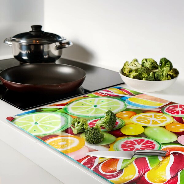 Edzett üveg vágódeszka Édes cukorkák és gyümölcsök | FAVI.hu