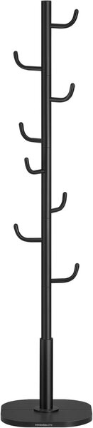 Fa formájú fogas, Vasagle, fekete, 40 x 40 x 175.3 cm | FAVI.hu