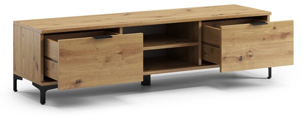 Mazzoni LANA RTV-150 TV-állvány Artisan Tölgy - TV-ÁLLVÁNY NAPPALIBA ...
