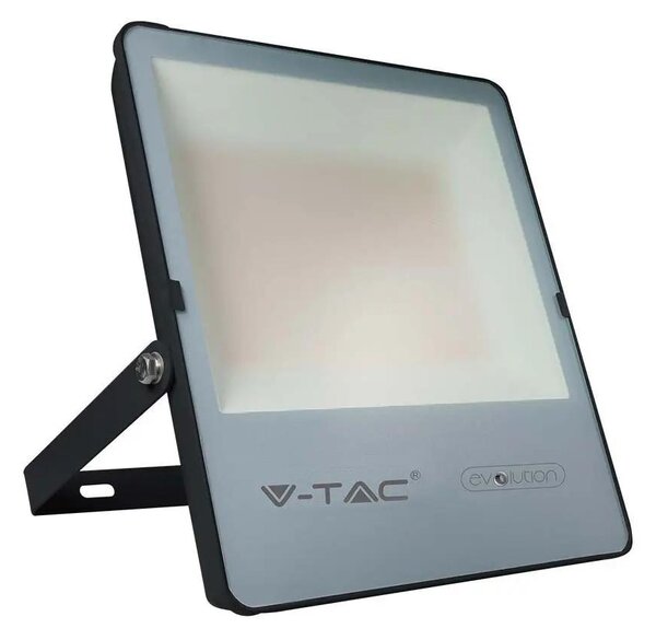 V-TAC LED reflektor 200W természetes fehér, fekete házzal, 157 Lm/W ...