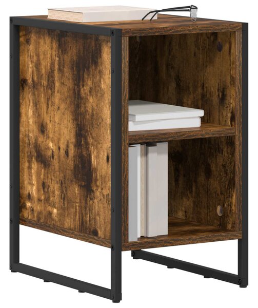 Éjjeli asztal Füstös Tölgy 39.5 x 30 x 50 cm Faanyag | FAVI.hu