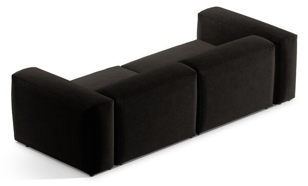 Fekete kanapé 264 cm Bergamo – Cosmopolitan Design | FAVI.hu