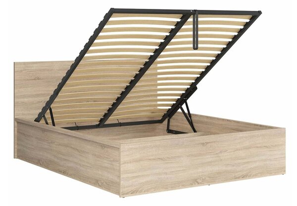 Ágy Livevaro 126, Laminált forgácslap, 95x169cm, Sonoma tölgy | FAVI.hu