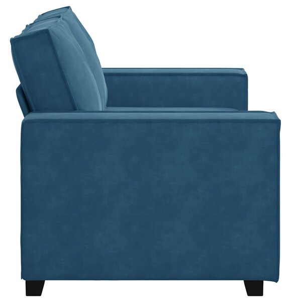 VidaXL kétszemélyes kék bársony kanapé 160x78x84 cm | FAVI.hu