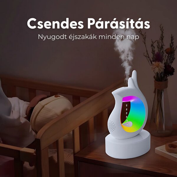 Lebegő Vízcsepp Párásító Bluetooth Hangszóróval és Hangulatos ...
