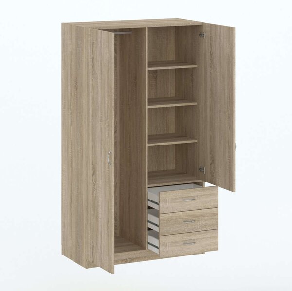 Riava gardróbszekrény 97cm 2D3S Sonoma Oak | FAVI.hu