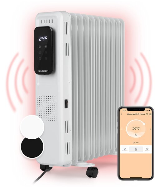 Klarstein Thermaxx Elevate Smart, olajradiátor, 2720 W, 7 – 35 °C, 24 ...