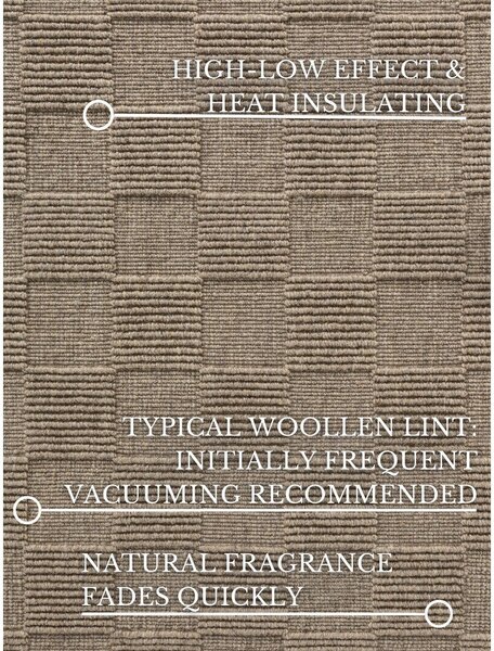 Bézs kézi szövésű gyapjú futószőnyeg 80x200 cm Scala – Villeroy&Boch ...