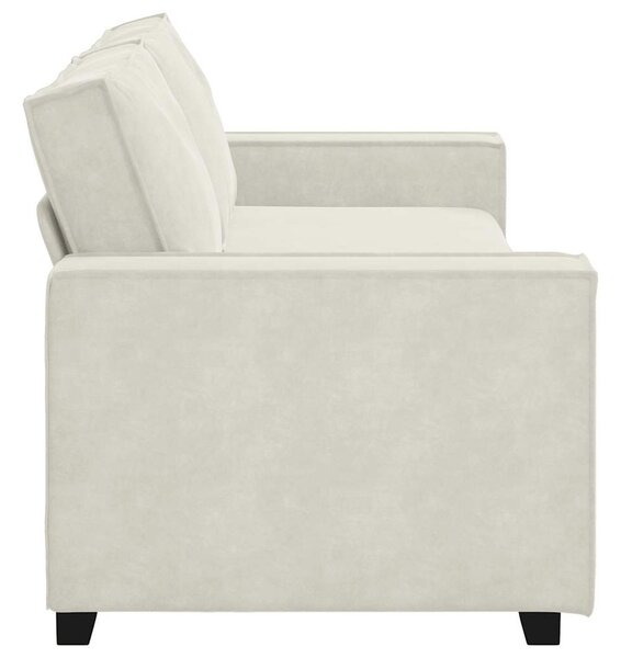 VidaXL 3 személyes krémszínű bársony kanapé 220x78x84 cm | FAVI.hu